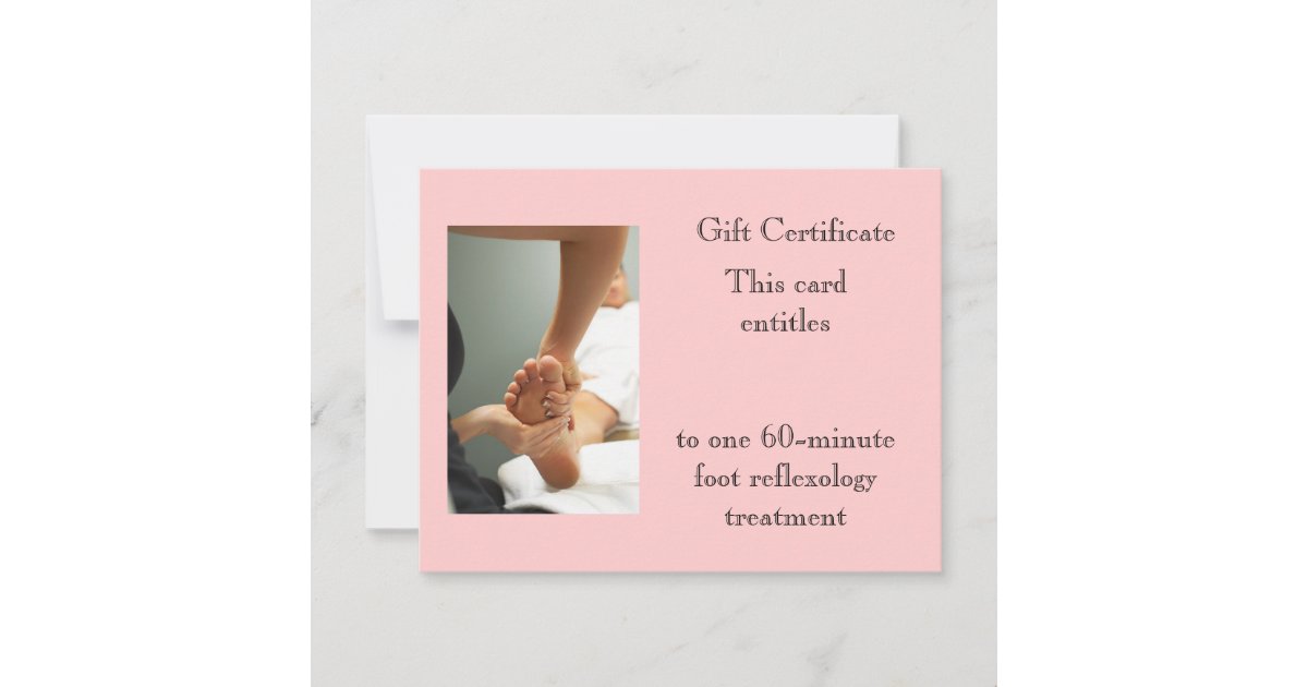 Foot Massage Gift Certificate | Zazzle