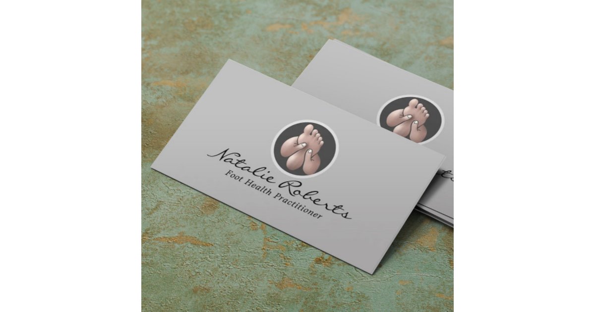 Foot Massage Reflexology Therapist Podiatrist Business Card | Zazzle