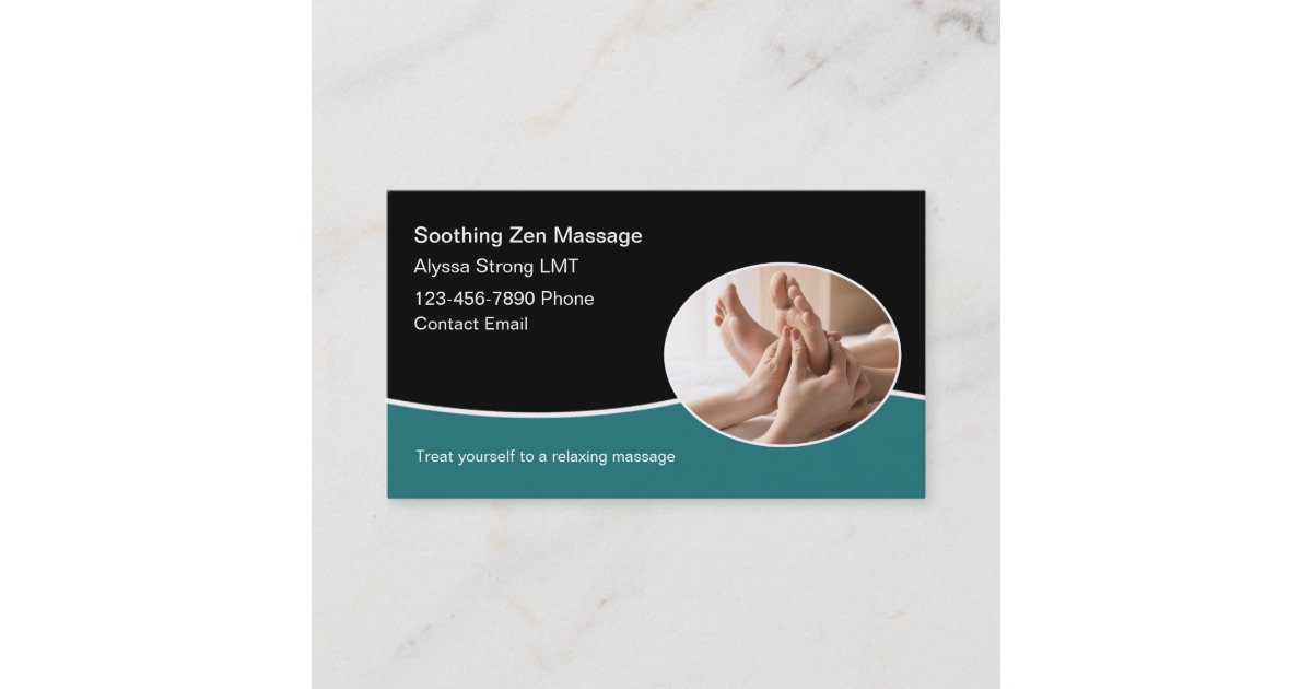 Foot Massage Therapist Business Cards | Zazzle