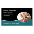 Foot Massage Therapist Magnetic Business Cards | Zazzle