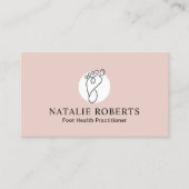 Foot Massage Therapist Podiatrist Spa Minimalist Business Card | Zazzle