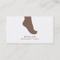 Foot Portrait, Podiatry Clinic, Podiatrist Business Card | Zazzle
