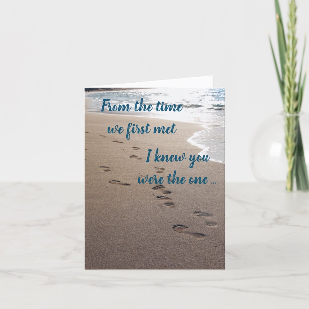[Foot prints] The One - Break up Card | Zazzle