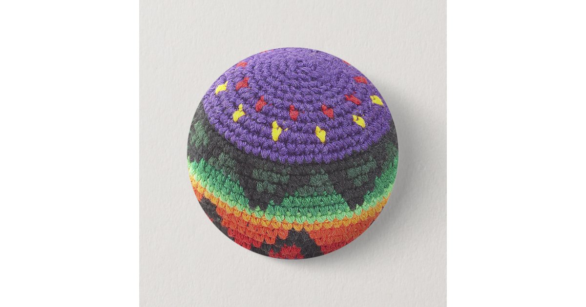footbag foot sack photo pinback button | Zazzle