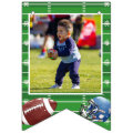 Football 1st Year Down Birthday Bunting Flags | Zazzle