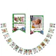 Football 1st Year Down Football Birthday Bunting Flags | Zazzle
