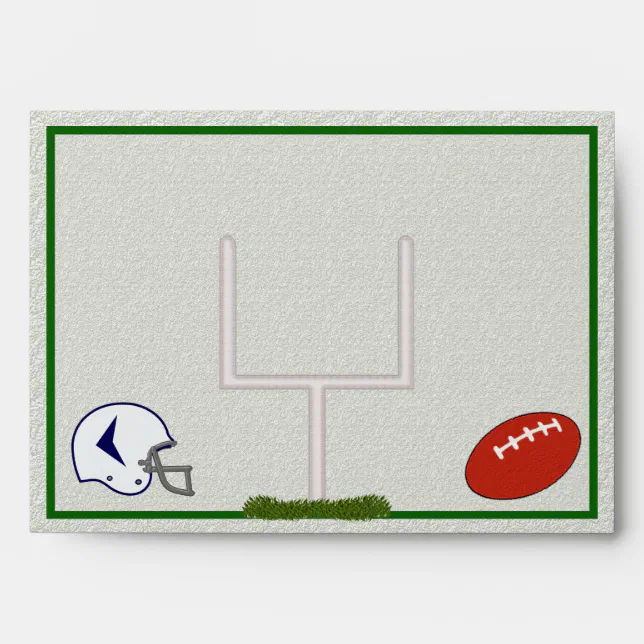 Football A7 envelope customizable | Zazzle