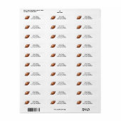 Football Address Labels | Zazzle