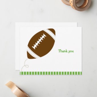 Football All Star Flat Thank You Note Cards | Zazzle
