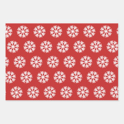 Football and Snowflake Red and Green Christmas Wrapping Paper Sheets ...