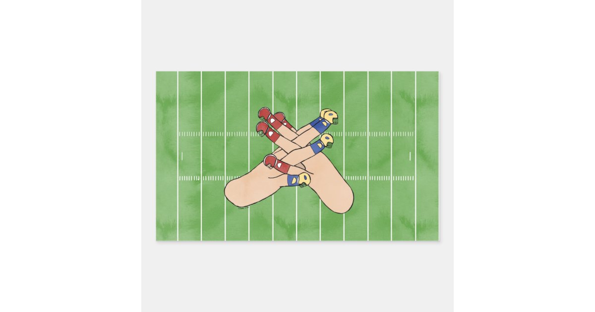 Football ASL Art Sticker | Zazzle
