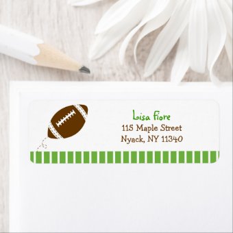 Football Baby Boy Address Labels | Zazzle