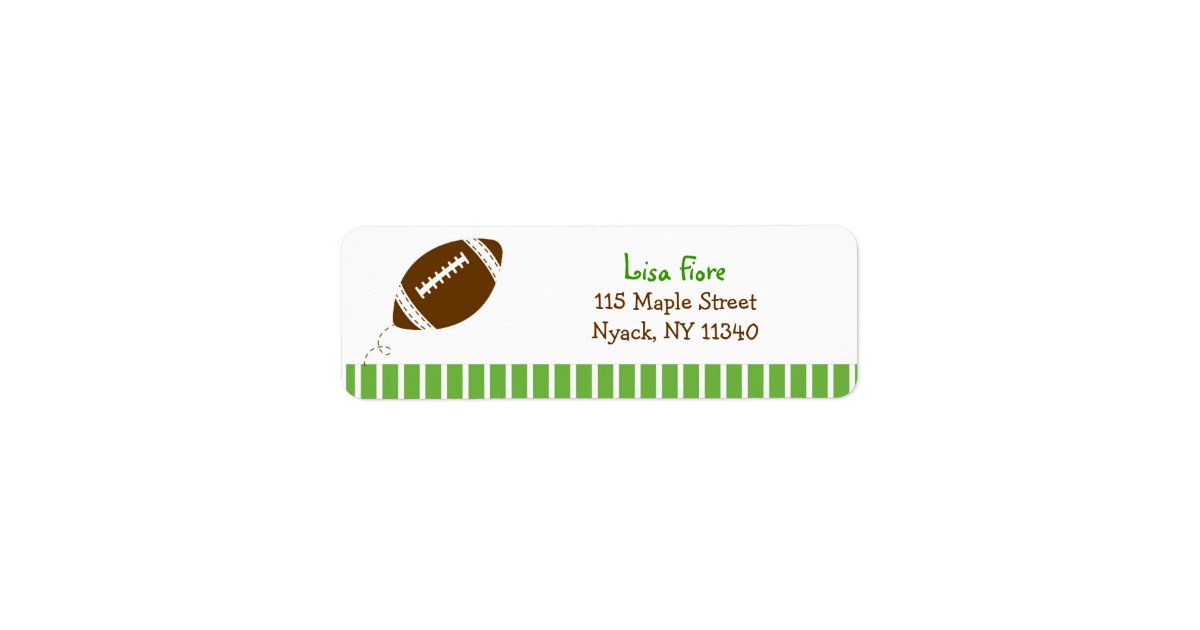Football Baby Boy Address Labels | Zazzle