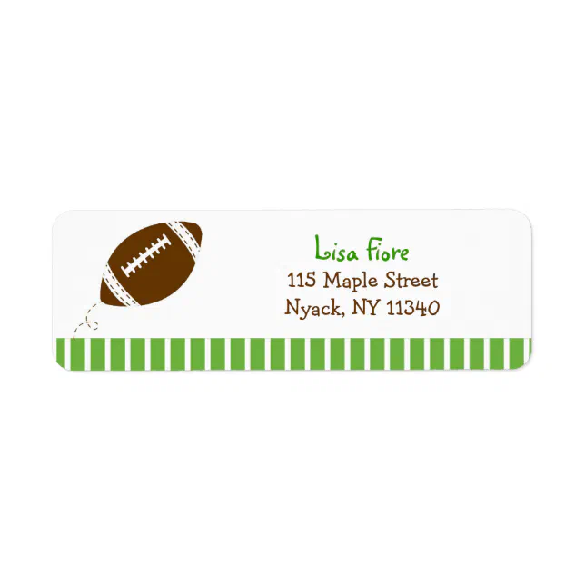 Football Baby Boy Address Labels | Zazzle