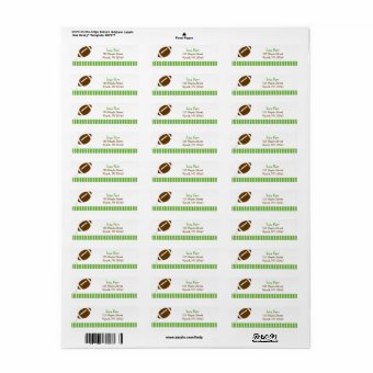 Football Baby Boy Address Labels | Zazzle