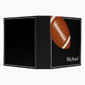 Football Binder-Custom Name 3 Ring Binder | Zazzle