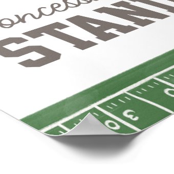 Football Birthday Concession Stand Sign | Zazzle