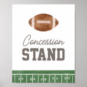 Football Birthday Concession Stand Sign | Zazzle