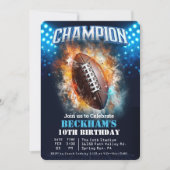Football Birthday Invitation | Zazzle