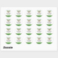 Football Birthday Party Classic Round Sticker | Zazzle