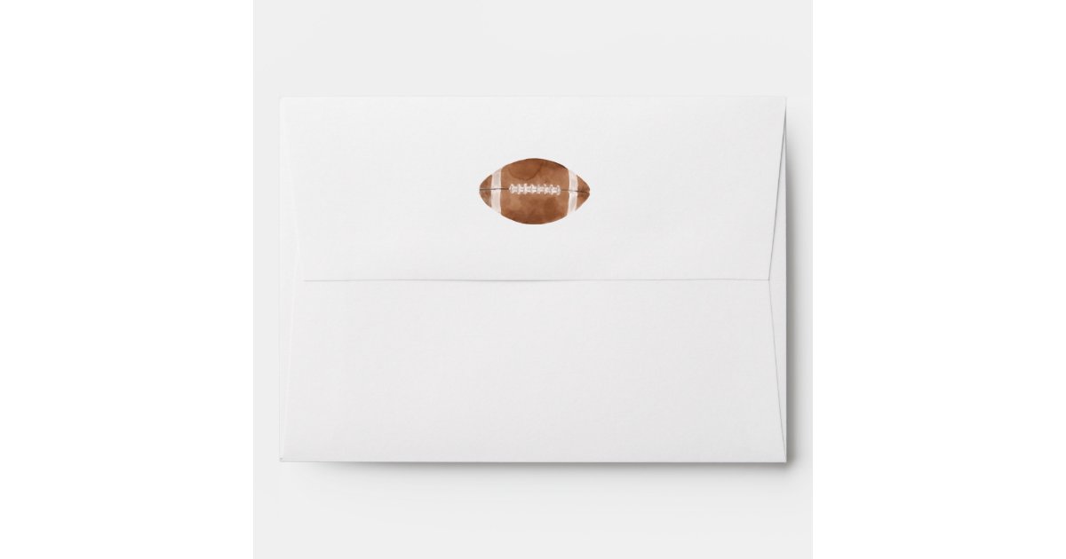 Football Birthday Party Envelope | Zazzle