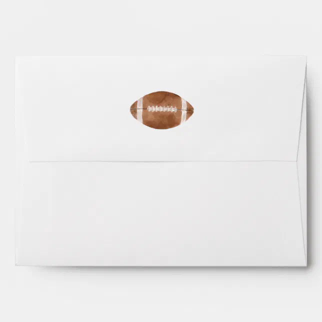 Football Birthday Party Envelope | Zazzle