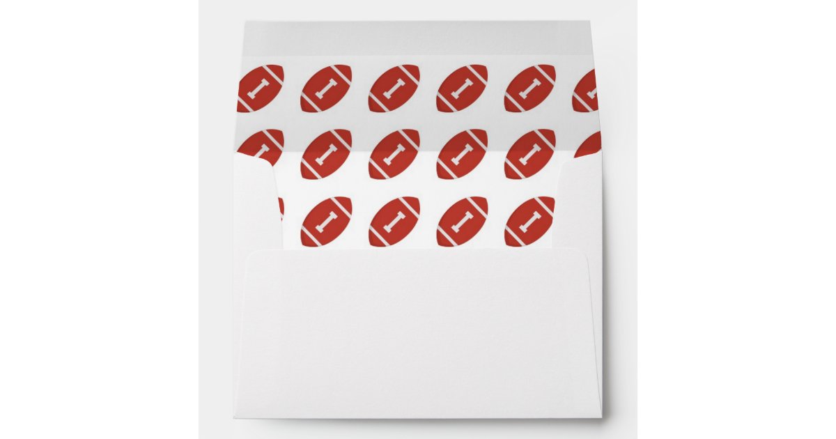Football Birthday Party Envelope | Zazzle
