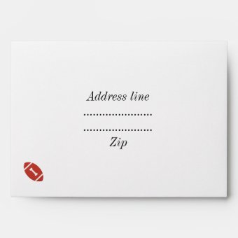 Football Birthday Party Envelope | Zazzle