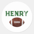 Football Birthday Sticker | Zazzle