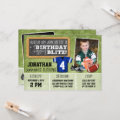 Football Blitz Kids' Birthday Party Invitation | Zazzle
