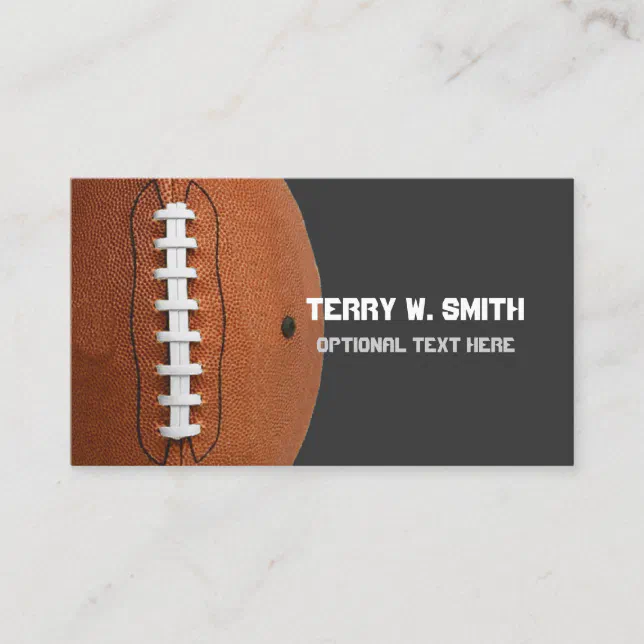 Football Business Card | Zazzle