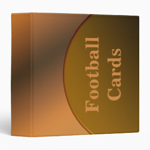 Personalize Your Own Football Card Binder - Stay Organized Today! | Zazzle