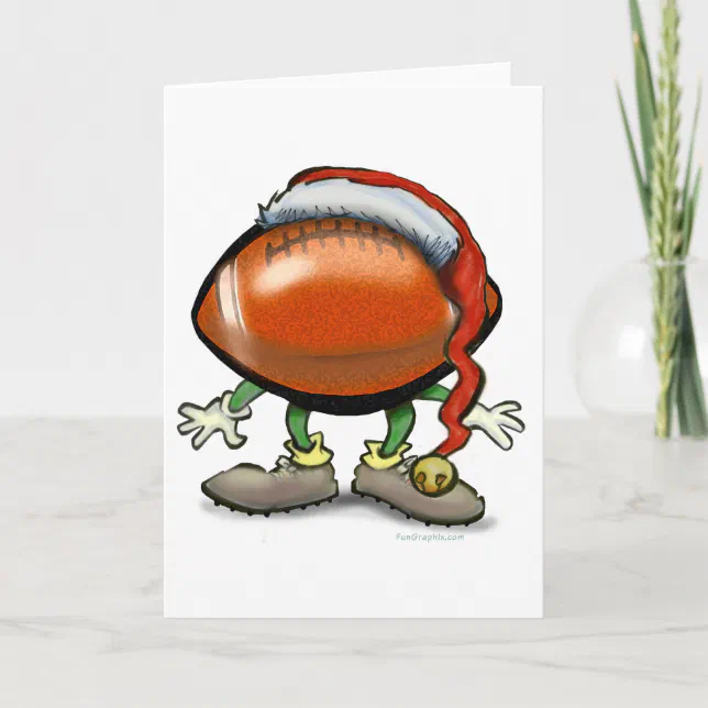 Football Christmas Holiday Card | Zazzle