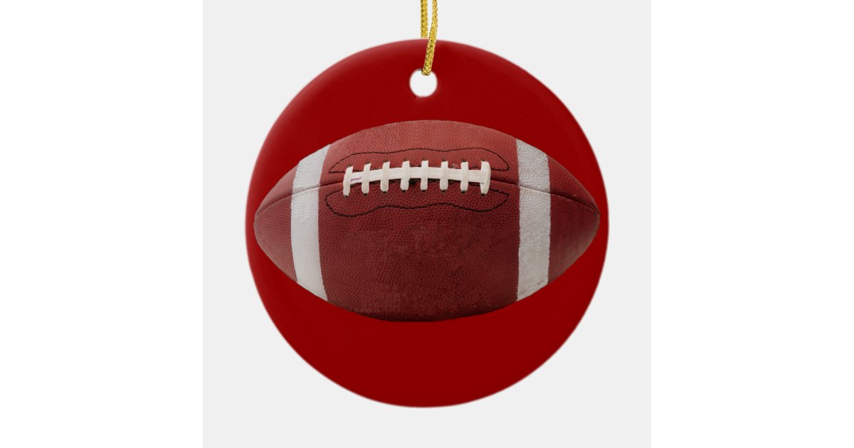 Football Christmas Tree Ornament | Zazzle