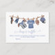 Football Clothesline Baby Showe Diaper Raffle card | Zazzle