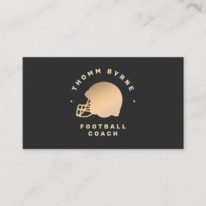 Football Coach Business Card | Zazzle.com