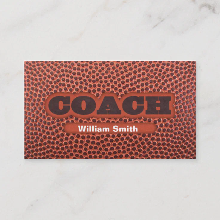 Football Coach business card | Zazzle