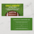 Football Coach Business Card | Zazzle