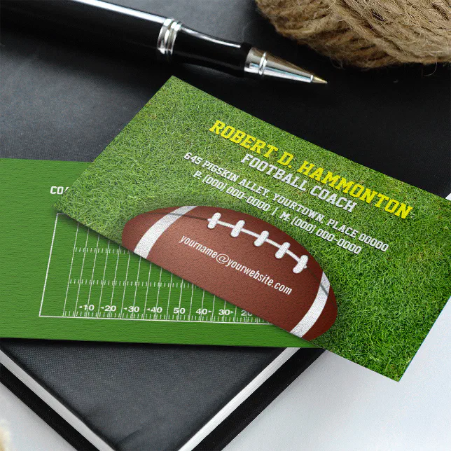 Football Coach Business Card | Zazzle