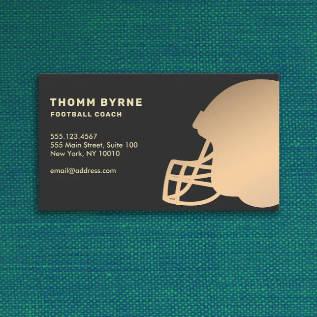 Football Coach Business Card | Zazzle