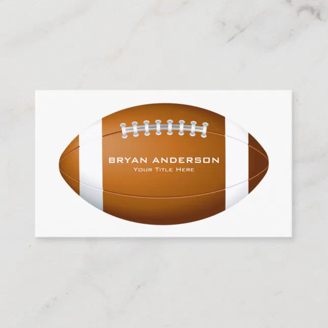 Football Coach Business Card | Zazzle