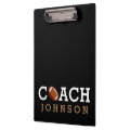 Football Coach Custom Name Clipboard | Zazzle