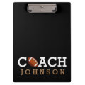 Football Coach Custom Name Clipboard | Zazzle