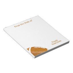 Football Coach From the Desk of Personalized Notepad | Zazzle