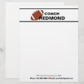 Football Coach Letterhead | Zazzle