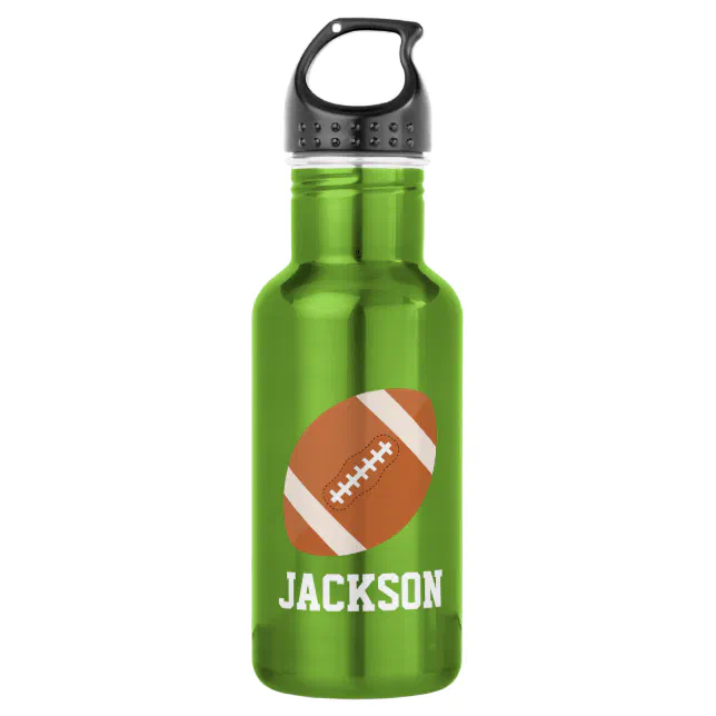 Football Custom Kids Stainless Steel Water Bottle | Zazzle