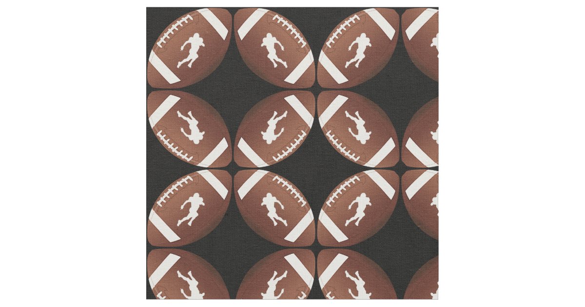 Football Design Fabric | Zazzle