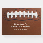 Football Design Guest Book | Zazzle