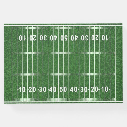 Football Design Guest Book | Zazzle