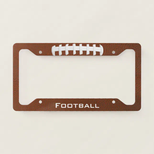 Football Design License Plate Frame | Zazzle